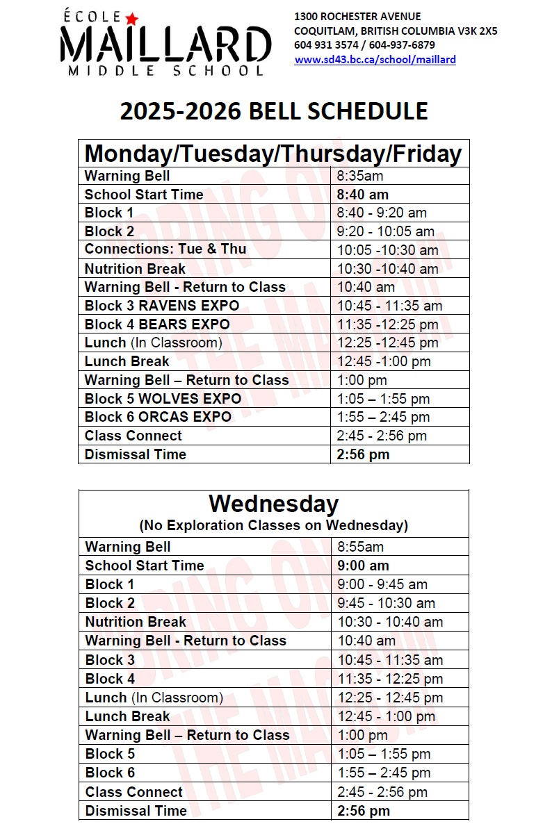 News Item - École Maillard Middle School